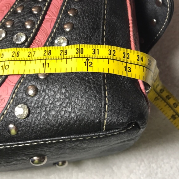 P & G Collection | Bags | P G Collection Western Pink Brown Handbag ...